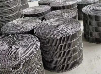 China flat flex stainless steel wire mesh conveyor belt with chocolate enrobe for sale