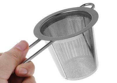 China Acero inoxidable del oro 304 manijas finas adicionales de Mesh Tea Infuser With Long en venta
