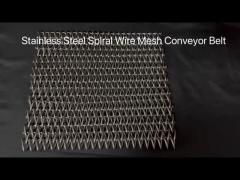 Stainless Steel balanced weave spiral mesh belt