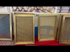 Antique Brass Plated Decorative Bronze Metal Mesh for Furniture&Cabinet Door