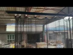 Nero grafite  Alluminio Catena Maglia Filo Tenda a rullo soffitto  per Hotel o ristorante interno