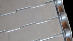 Stainless Steel Slat Chain Link Metal Plate Chip conveyor belt for biscuit Oven Bakery anneali