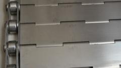 Metal Stainless Steel Slat Chain Link Metal Plate Chip Conveyor Belt for Biscuit Oven Bakery Anneali