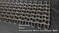 Stainless Steel 304 Flat Wire Conveyor Belt Honeycomb Mesh Belt