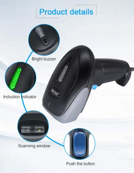 Quality Cheapest 2d Barcode Scanner Auto Detective Handheld Image Barcode Scanner for for sale