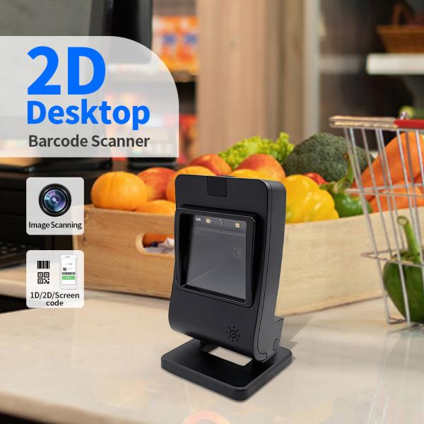 Quality ODM Platform Barcode Scanner QR Code Desktop Bar Code Reader for Supermarket for sale