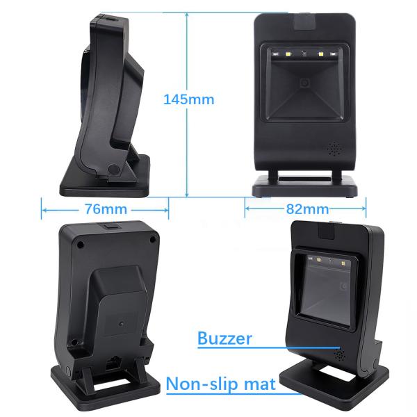 Quality Desktop Barcode Scanner 1D 2D QR Code Automatic Scanning Can Be Customised for sale