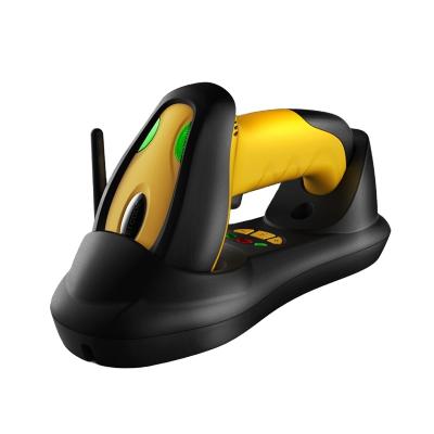 China High Performance  400m Long Distance 2d Wireless Scanner Gun with Cradle for Pharmacy for sale