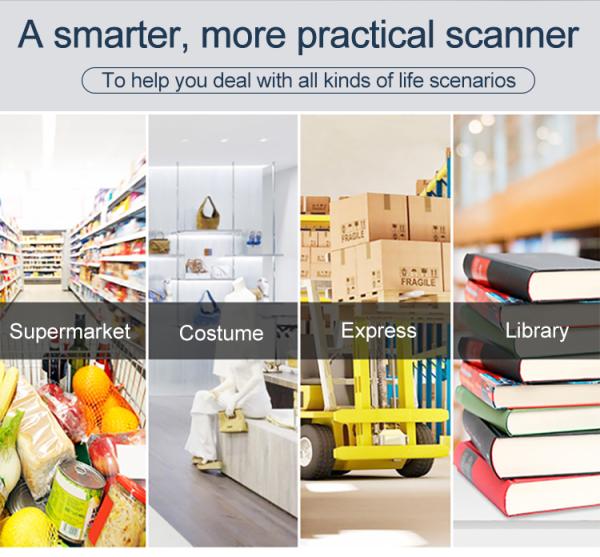 Quality High Speed Handheld Barcode Scanning Gun 2D QR Code Wireless Barcode Scanner for sale