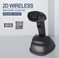 China High Speed Handheld Barcode Scanning Gun 2D QR Code Wireless Barcode Scanner for sale