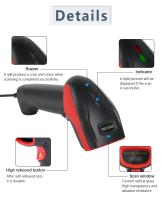 China AK18H Mobile Payment QR Bar Code Reader Wired USB Portable Handheld 1D 2D QRcode Barcode Scanner for Android Tablet PDA for sale