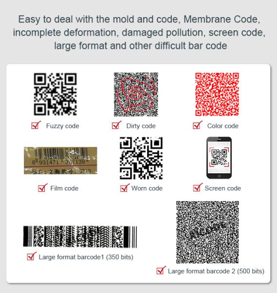 Quality Handheld Wired 1D 2D QR Bar Code Scanner IP52 protection Good Price Barcode for sale