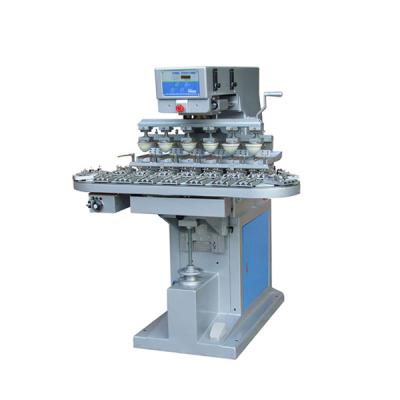 China china new pneumatic large conveyor 6-colors pad printing machine for sale for sale