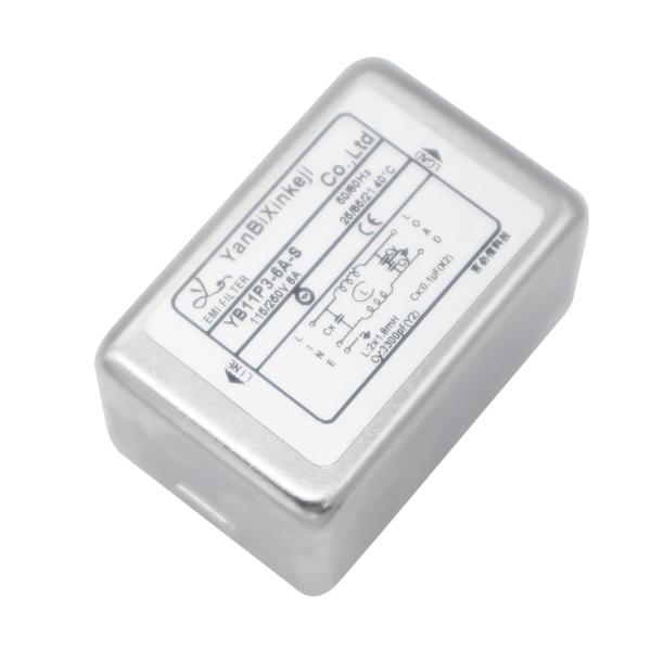 1A 3A 6A PCBのパソコン ボードのための特別なEMIフィルタの低い現在の電力線フィルター
