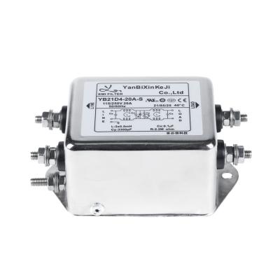 China Dual-stage EMC/EMI Filter 250V Power Line Filter With High Attenuation for sale