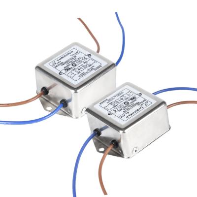 Cina fase doppia EMI Filter Wire Output Filter del filtro da monofase di serie di 250V 10A D per automobilistico in vendita