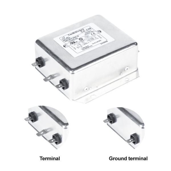 20A 120V 250VAC ULのセリウムの証明の低域EMI RFIフィルター