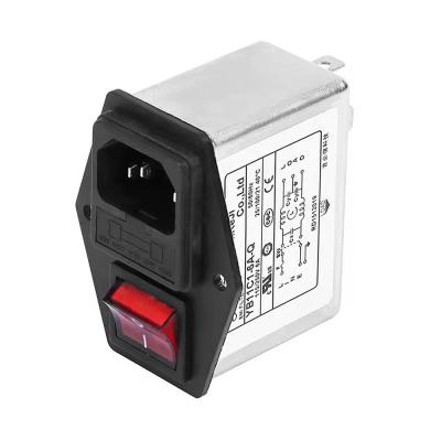 China Vender directamente los filtros de toma de corriente IEC para la potencia CA de paso bajo y filtración EMI de fase única en venta
