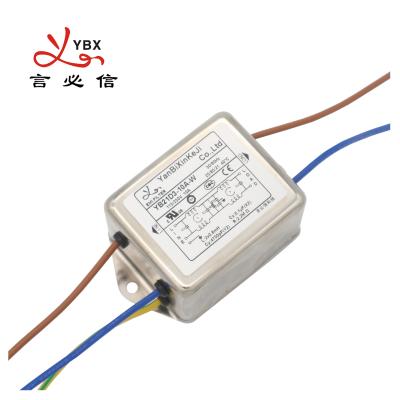 China YB21D3-10A-W Power Line EMI Filter Surface Mount Single Phase Filter for sale