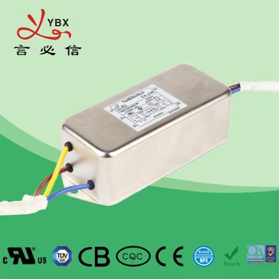 China Double Stage AC Voltage Line Filter 1A-20A Metal Case Eco - Friendly for sale