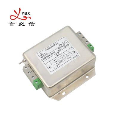 China Four Wire Terminal Block Three Phase Emi Filter 1~10a Rated Current 440vac Voltage for sale