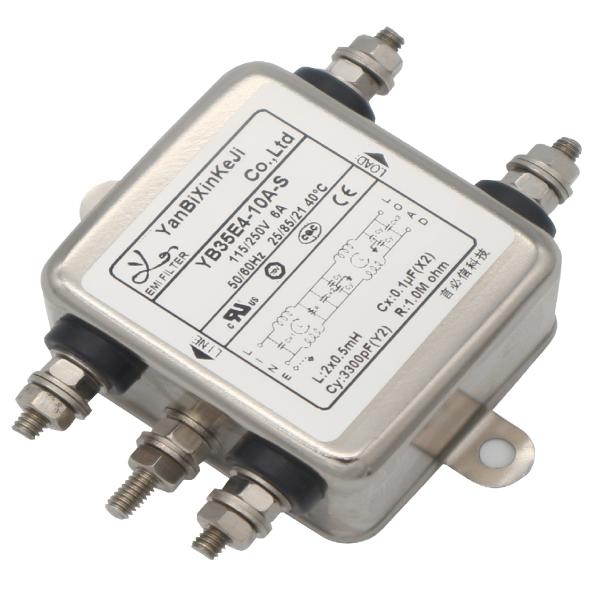 ストリップをつけるLEDのための220V 3A 6A EMI EMCの交流電力のノイズ・フィルタ