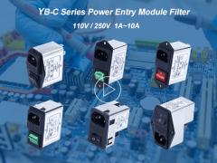 YB11A4-10A-Q 110V/250V Plug In EMI Filter IEC Inlet Filter For Medical Appliance