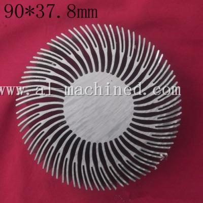 China Item 148.customized round extruded aluminum profile heatsink in china, cooler for led lights,round heatsink in china for sale