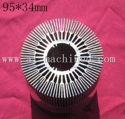 China Item-10,95mm round cooler,70mm machined round extrusion led cooler, assembled aluminum profiles for sale