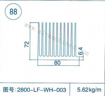 China F55,80mm customized Square Aluminum Heatsink in china,aluminum profiles,extruded profiles,LED Street Light Heatsink for sale