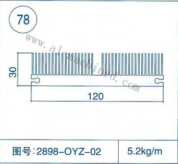 China F78,120mm customized Square Aluminum Heatsink in china,aluminum profiles,extruded profiles,LED Street Light Heatsink for sale