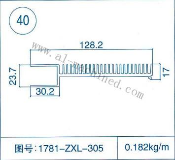 China F40,128mm customized Square Aluminum Heatsink in china,aluminum profiles,extruded profiles,LED Street Light Heatsink for sale