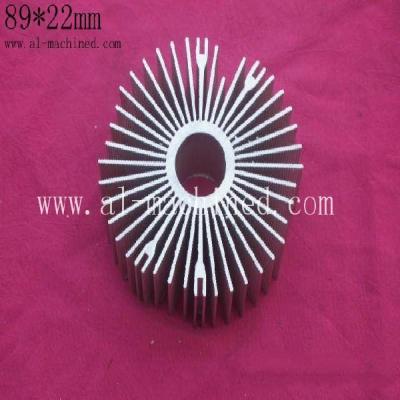 China Item 322,Machined LED Cooling in china, AL6063 Extruded Profiles LED Light Radiator,hot it for sale