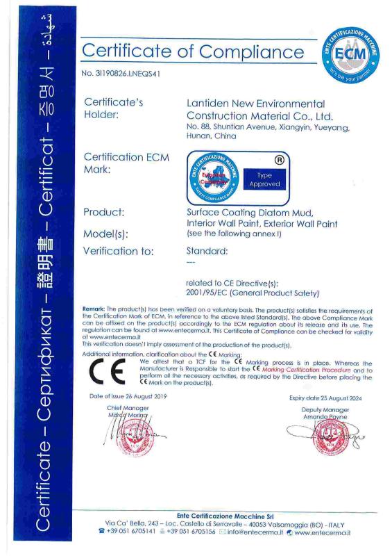CE - Lantiden New Environmental Construction Material Co.,Ltd.