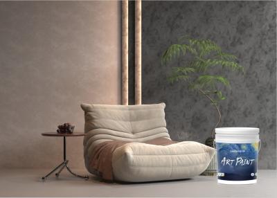 Cina Pittura per pareti con texture a tinta unita, effetto velluto liscio, pittura artistica diatomacea ad alta perlescenza in vendita