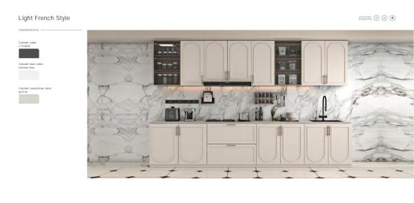 Quality Modern Style Kitchen Custom Cabinet Furniture Classic White With Island for sale