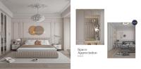 Quality Double Veneer Laminated Custom Built In Wardrobe With Film Pressed Door for sale