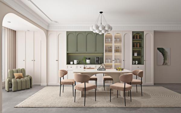 Quality Modern Creamy Style Whole House Customization Bespoke Villa Packages for sale