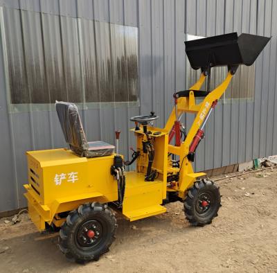 Cina 1,5 caricatore di Mini Front End Diesel Backhoe Agricultural della ruota di Ton Multifunctional Small Loader Four in vendita