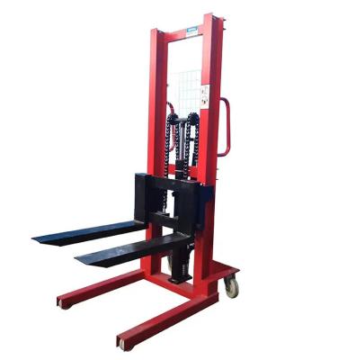 China 1000kg 2000kg  3T 1600mm Hydraulic Manual Hand Stacker Manual Lifter Pallet Stacker With 1600mm Lifting Height for sale