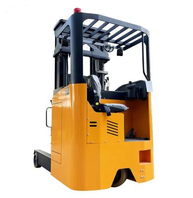 China 1.5T 4.5m Battery Electric Stacker Forklift Reach Stacker Truck for sale