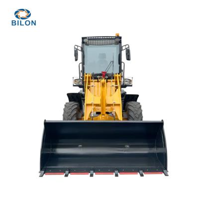 China Factory EURO 3  High Efficiency 0.6m³ 1200KG Mini Front Wheel Loader With Shovel Joystick Blade Shovel Loader for sale