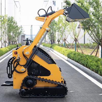 China Concurrerende prijs Skid Steer Loader Multifunctie 200kg Wheel Loader Met Versatile Bucket Mini Skid Crawler Loader Best Sell Te koop