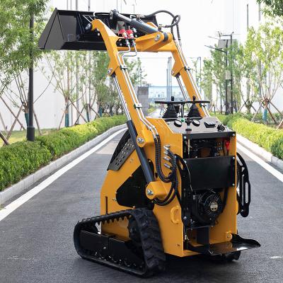 China Concurrerende prijs Skid Steer Loader Multifunctie 200kg Wheel Loader Met Versatile Bucket Mini Skid Crawler Loader Best Sell Te koop