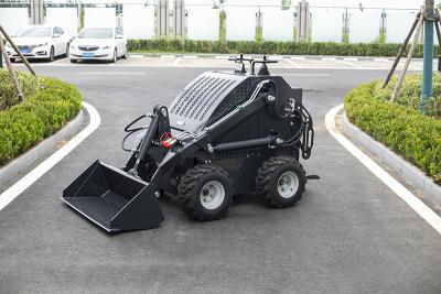 China Tuin en boerderij met elektrische besturing Mini Skid Steer Loader 460 Front End Loader Met Trencher Te koop