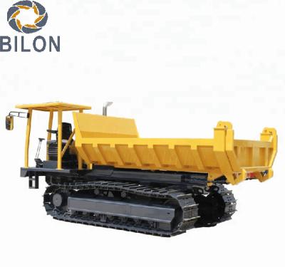 China 1T - caminhão basculante de borracha da trilha 10T, caminhão basculante do estojo compacto do motor 76kw de Yunnei à venda