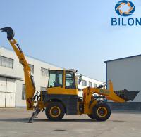 China Yunnei Engine  Backhoe Loader , 76KW Front Loader Tractor for sale
