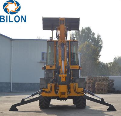 China Yunnei Engine  Backhoe Loader , 76KW Front Loader Tractor for sale