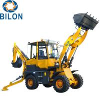 China 4x4 Small Backhoe Loader 6300kg 78KW Yuchai Engine Adjustable Seat for sale