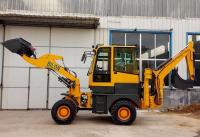 China 4x4 Small Backhoe Loader 6300kg 78KW Yuchai Engine Adjustable Seat for sale